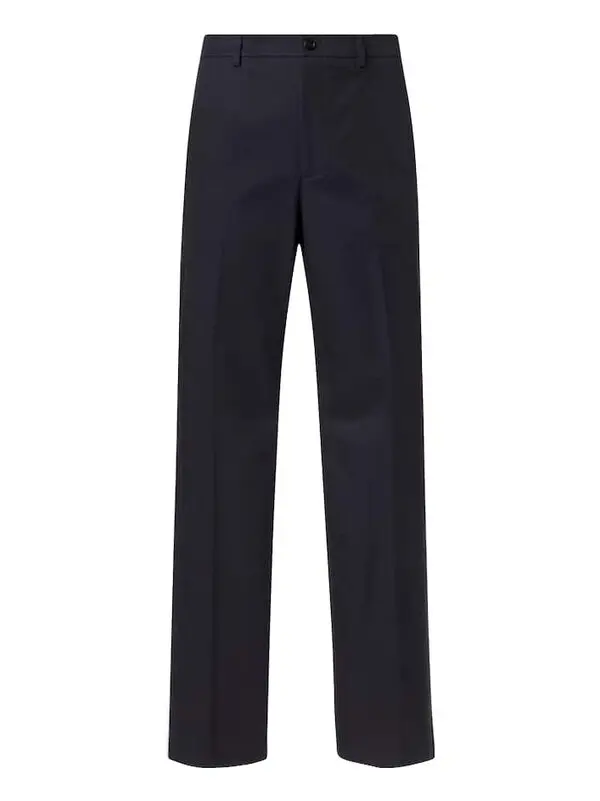 Gucci Cotton Twill Straight Pants - Black