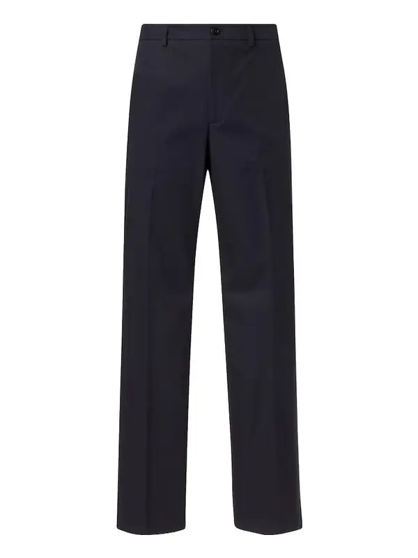 Gucci Cotton Twill Straight Pants - Black