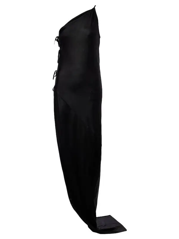 Rick Owens Taco Jersey Maxi Dress - Black
