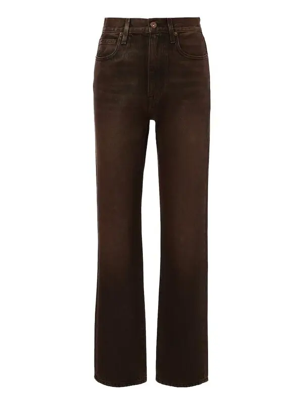 SLVRLAKE London Straight Jeans - Brown