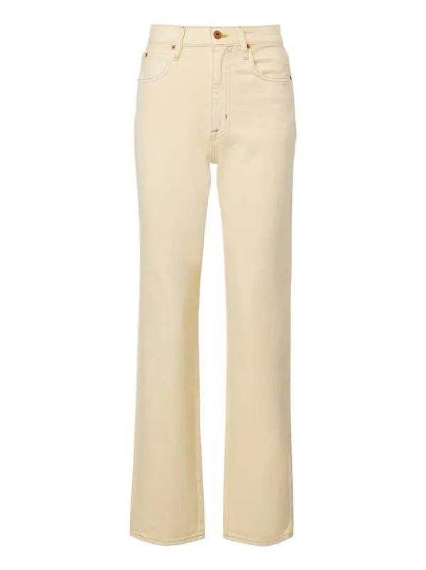SLVRLAKE London Straight Leg Jeans - Yellow