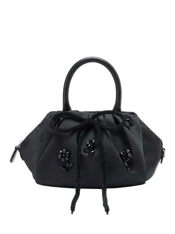 Simone Rocha Mini Embellished Top-handle Bag - Black