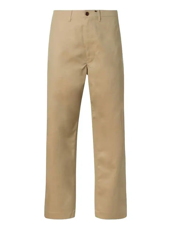 Junya Watanabe Cotton-blend Straight Trousers - Beige
