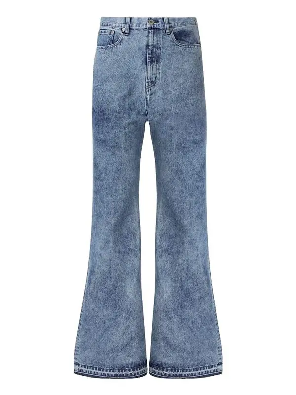Junya Watanabe High-rise Flared Jeans - Blue
