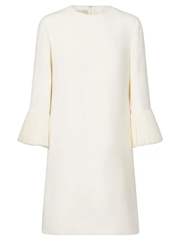 Valentino Garavani Wool And Silk Minidress - White