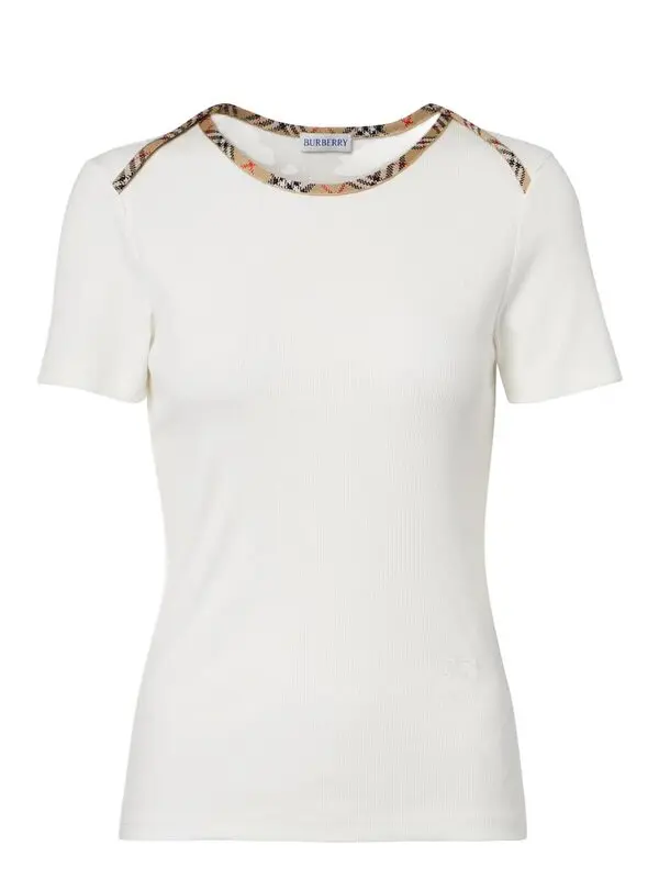 Burberry Stephanie Cotton T-shirt - White