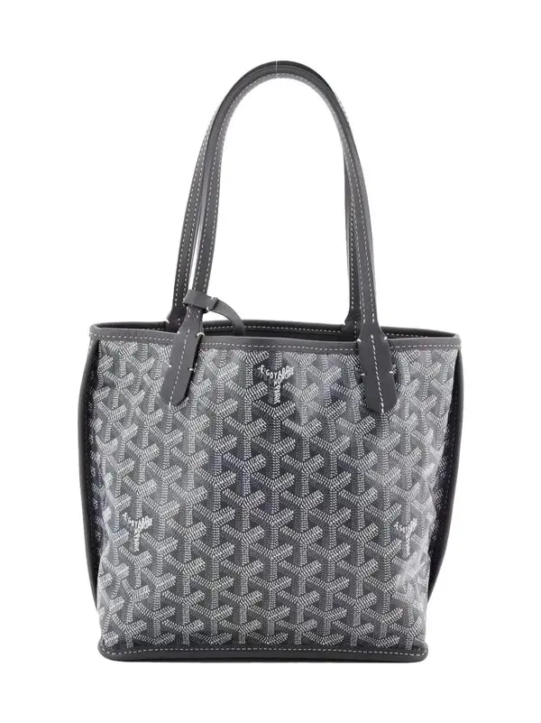 Goyard Anjou Reversible Mini Tote Coated Canvas - Grey