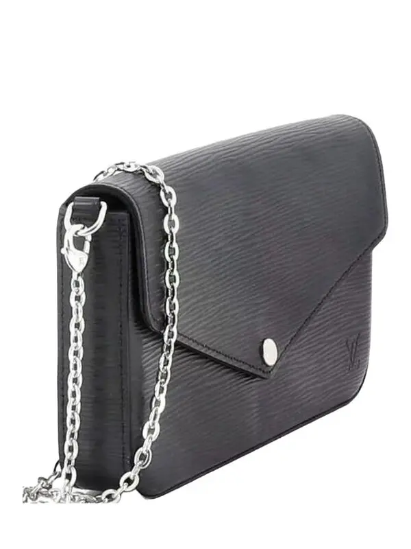 LOUIS VUITTON Felicie Pochette Epi Leather Crossbody Bag - Black