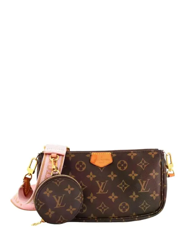 LOUIS VUITTON Multi Pochette Accessoires Monogram Canvas Crossbody Bag - Brown