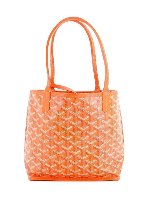 Goyard Anjou Reversible Mini Tote Coated Canvas - Orange