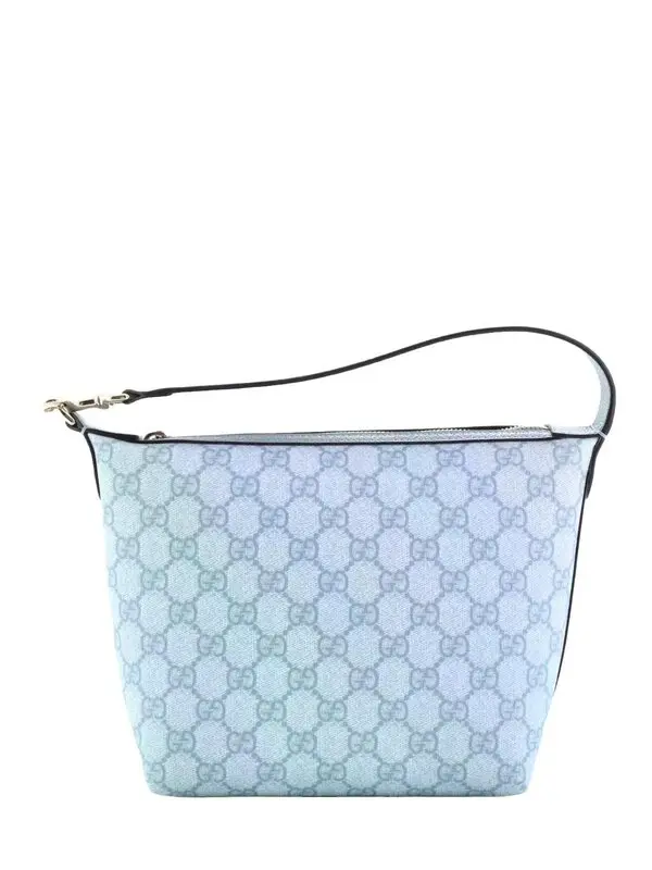 Gucci Ophidia Gg Coated Canvas Super Mini Shoulder Bag - Blue
