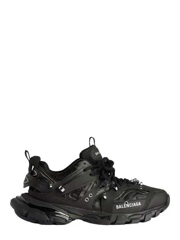 Balenciaga Logo-print Sneakers - Black