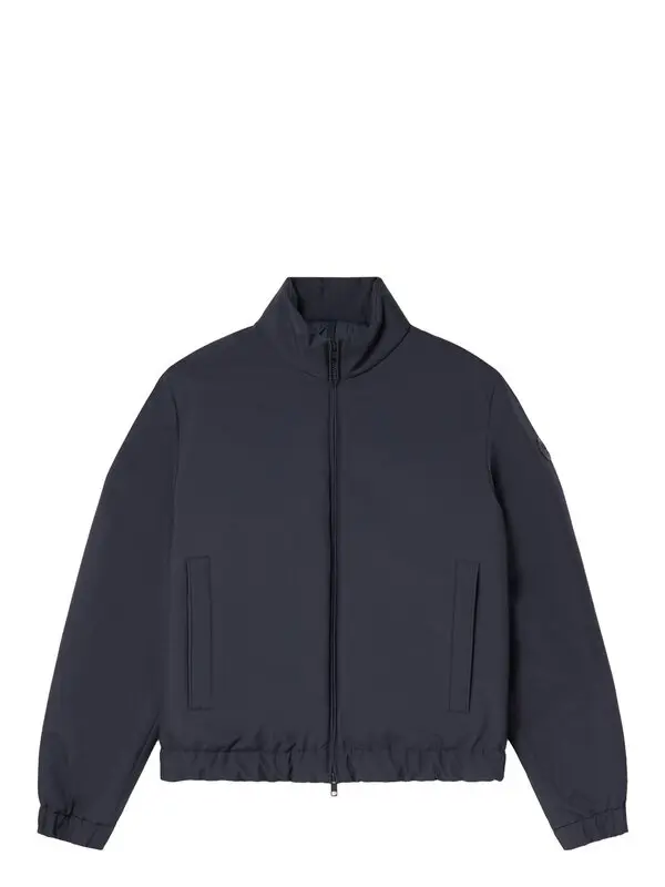 Moncler Luserna Logo-appliquéd Airsoft Down Jacket - Blue