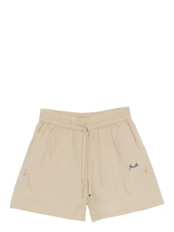 PAROSH Nylon And Cotton Shorts - Beige