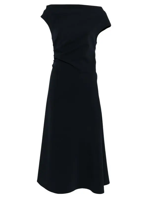 PAROSH Midi Dress - Blue