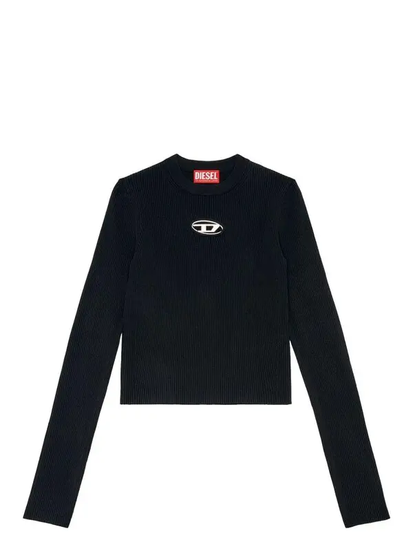 DIESEL® M-valari Ribbed Sweater - Black