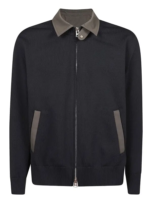 Sacai Zip-up Jacket - Green