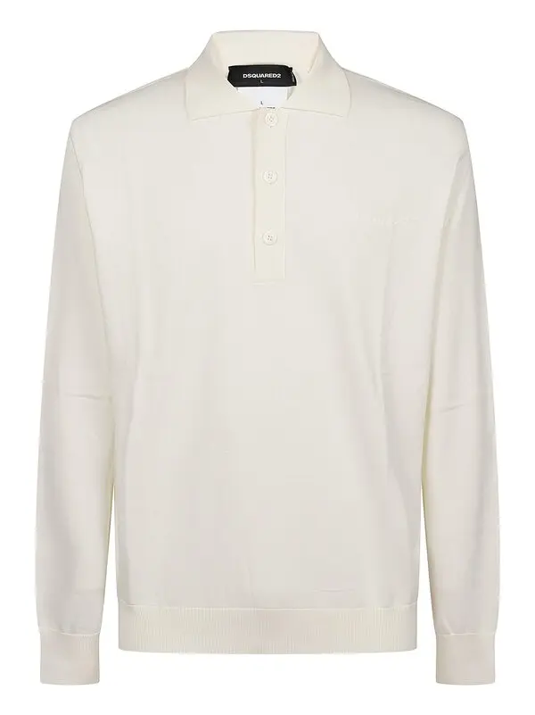 Dsquared2 V-neck Sweater - White