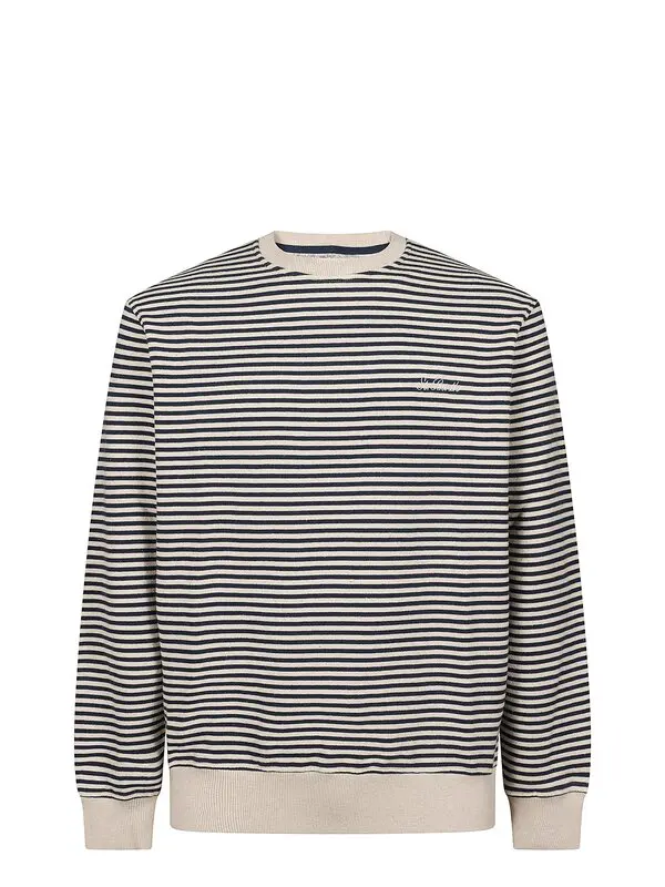MC2 SAINT BARTH Ponza Striped Sweatshirt - Blue
