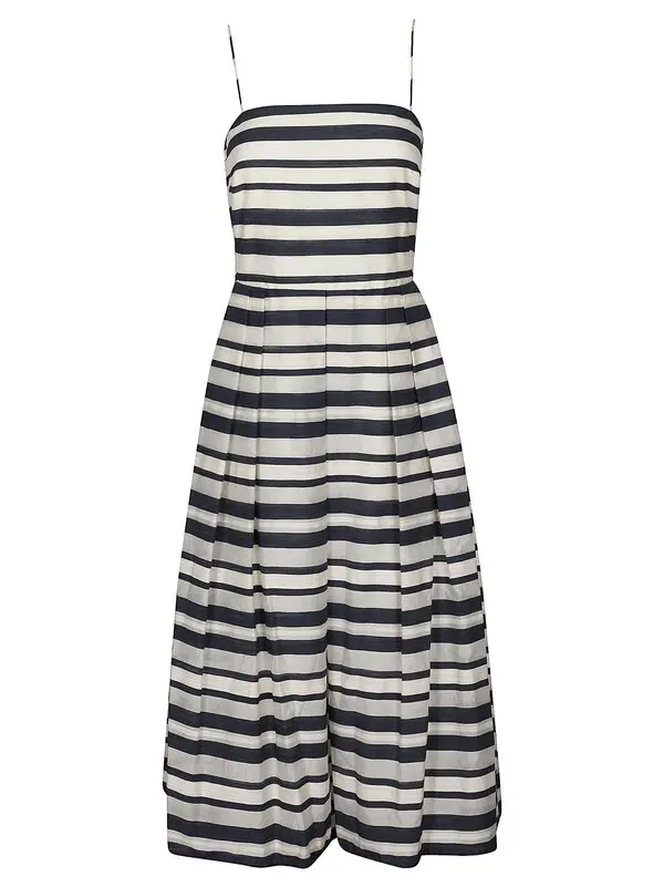 Ralph Lauren Striped Cocktail Dress - Blue