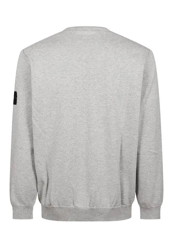 Stone Island Logo Sweater - Grey
