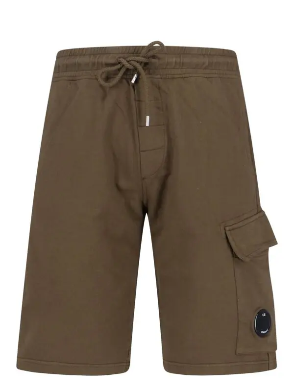 C.P. COMPANY Bermuda Cargo Shorts - Green