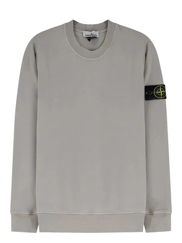 Stone Island Logo Sweatshirt - Grey