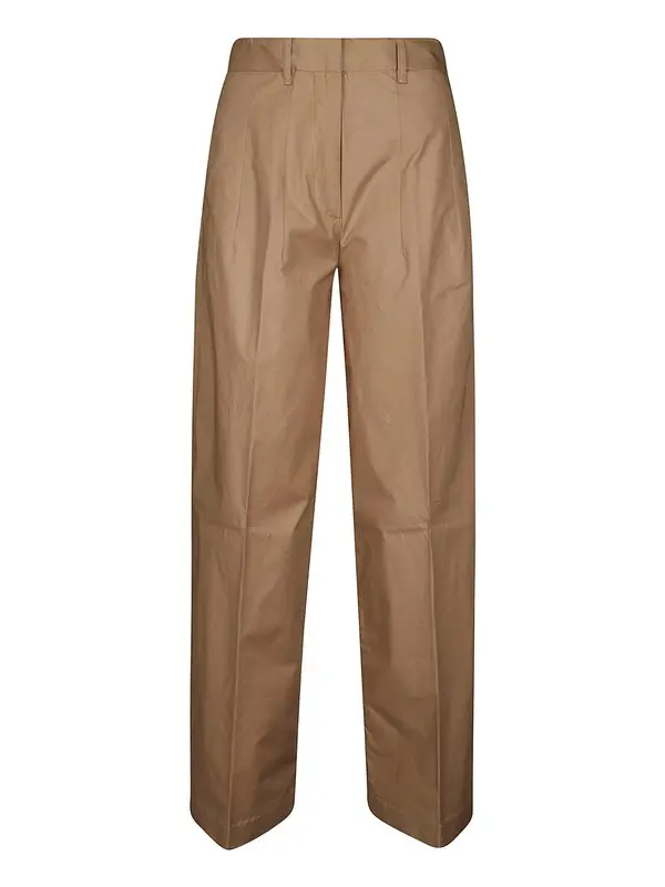 NINE:INTHE:MORNING Logo Trousers - Beige