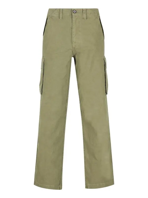 Burberry Cotton Cargo Trousers - Green