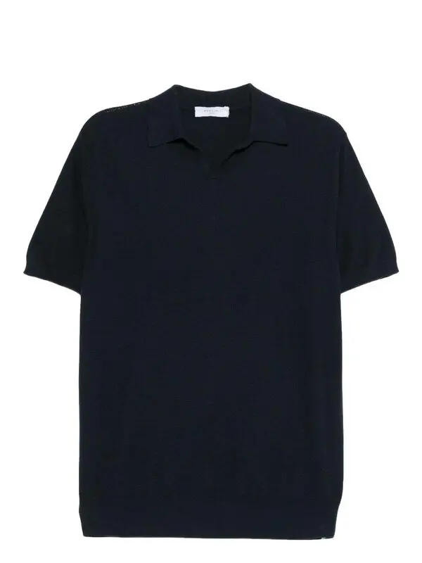 Boglioli Short-sleeved Polo Shirt - Blue
