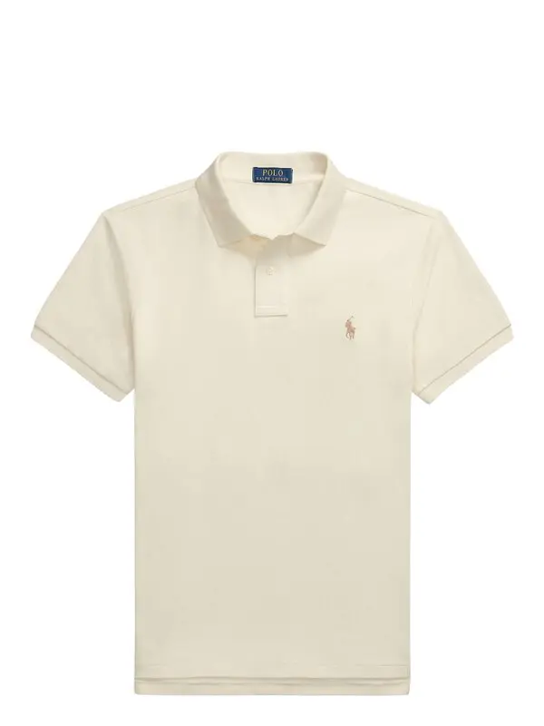 Polo Ralph Lauren Slim Fit Mesh Polo - Beige