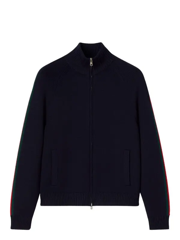 Gucci Wool Zip-up Jacket - Blue