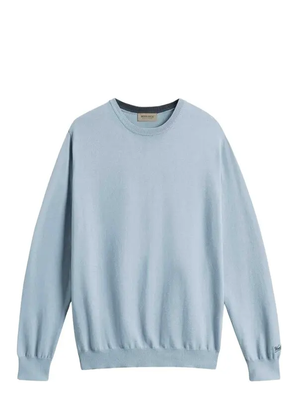 Woolrich Cotton Sweater - Sky Blue