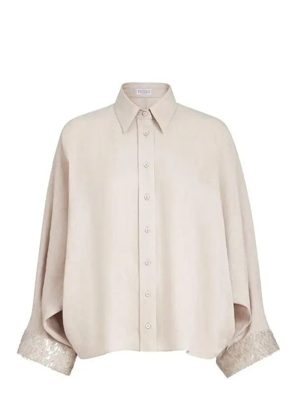 Brunello Cucinelli Linen Shirt - Beige