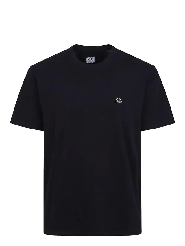 C.P. COMPANY Logo Cotton T-shirt - Blue