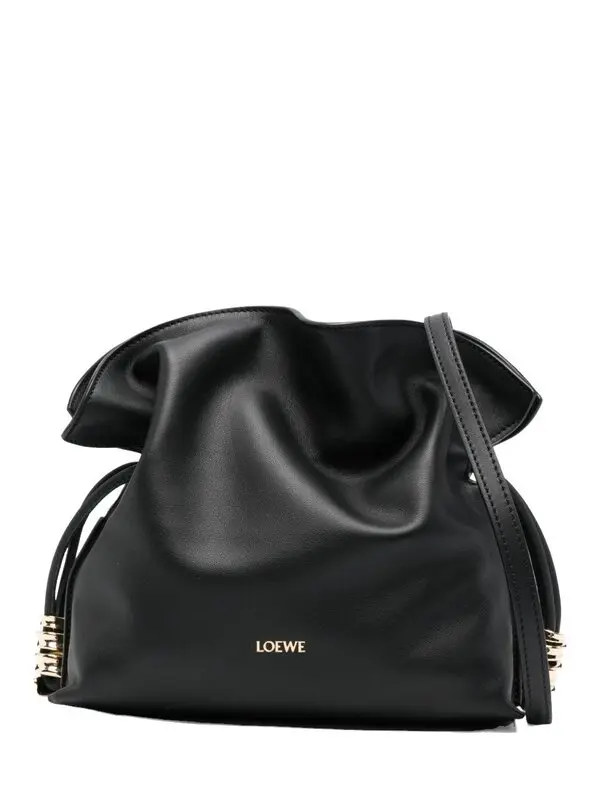 Loewe Flamenco Mini Leather Clutch - Black