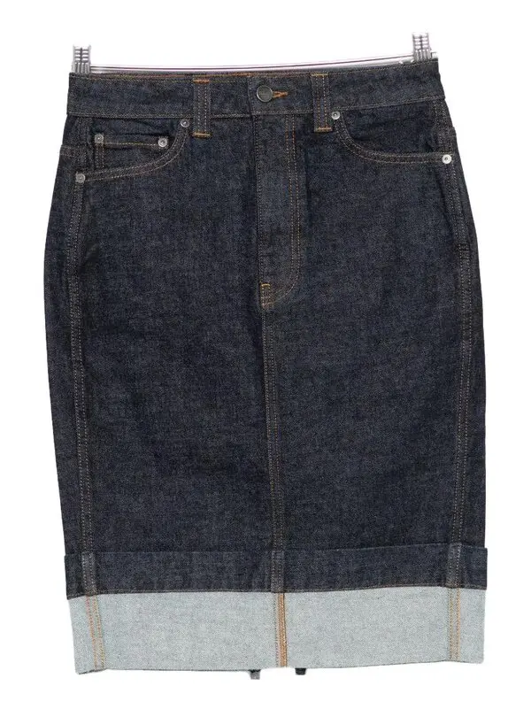 Khaite Kendra Denim Skirt - Blue