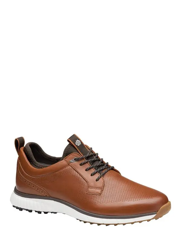 Johnston & Murphy H6 Luxe Waterproof Sneaker - Tan Waterproof Full Grain