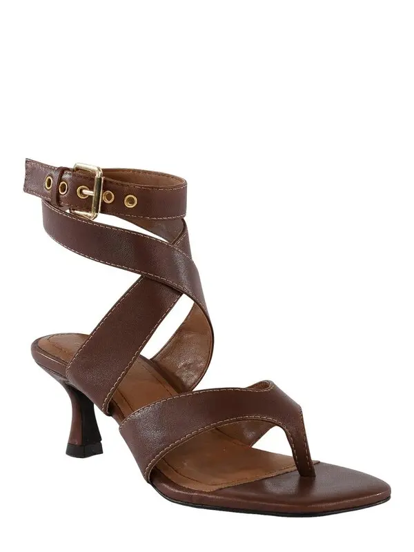 Seychelles Stroke Of Luck Ankle Strap Sandal - Brown