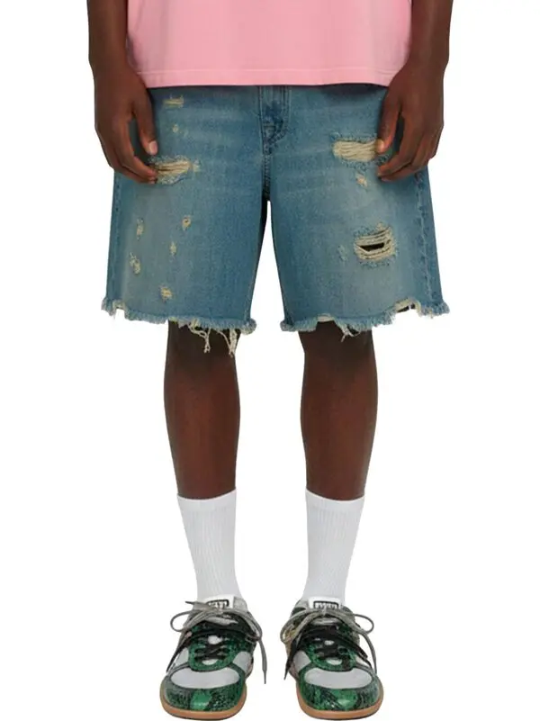 BARROW Distressed Shorts - Denim
