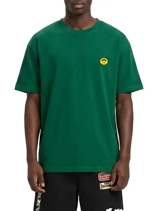 BARROW Cotton T-shirt With Logo - Green