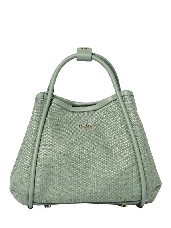 Max Mara Marine Raffia Handbag - Sage