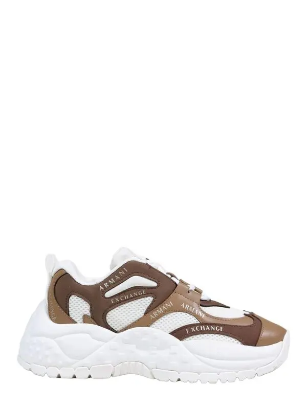 Armani Exchange Lace-up Sneakers - Brown