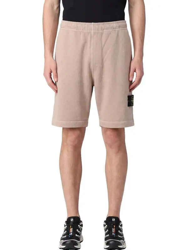 Stone Island Cotton Sports Shorts - Sand