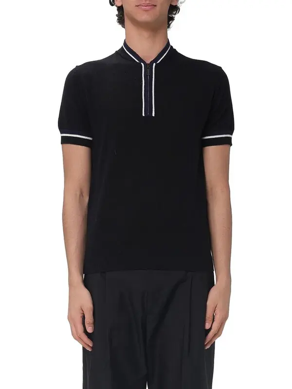 PAOLO PECORA Polo Shirt - Black