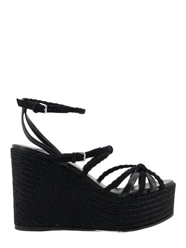 JIMMY CHOO Heeled Platform Sandals - Black