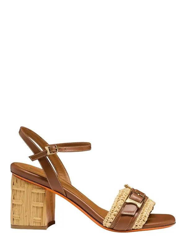 Santoni Heeled Sandal - Brown