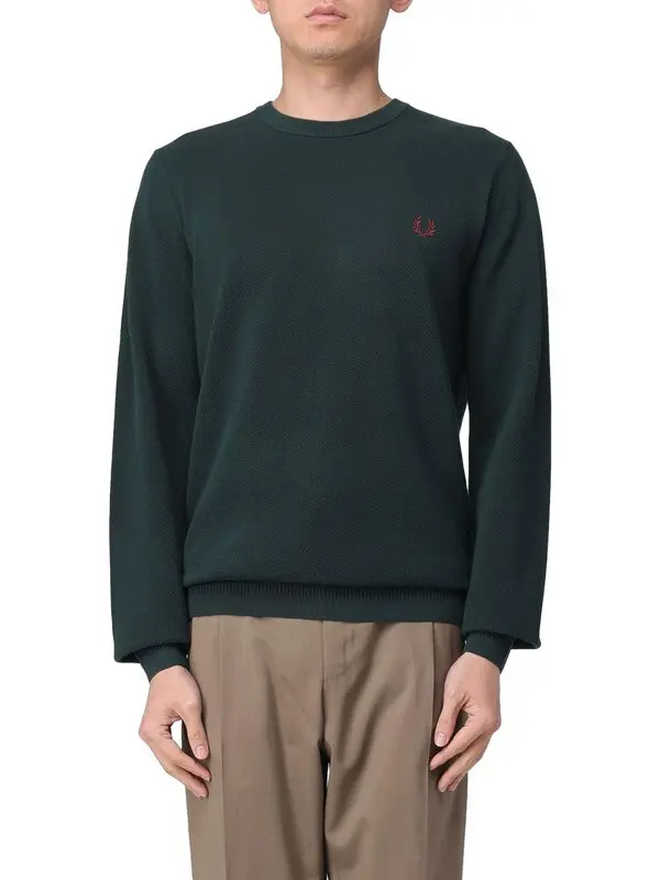 Fred Perry Sweater - Forest Green