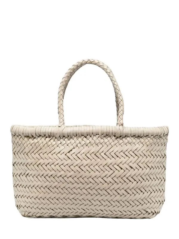 Dragon Diffusion Woven Shoulder Bag - Natural
