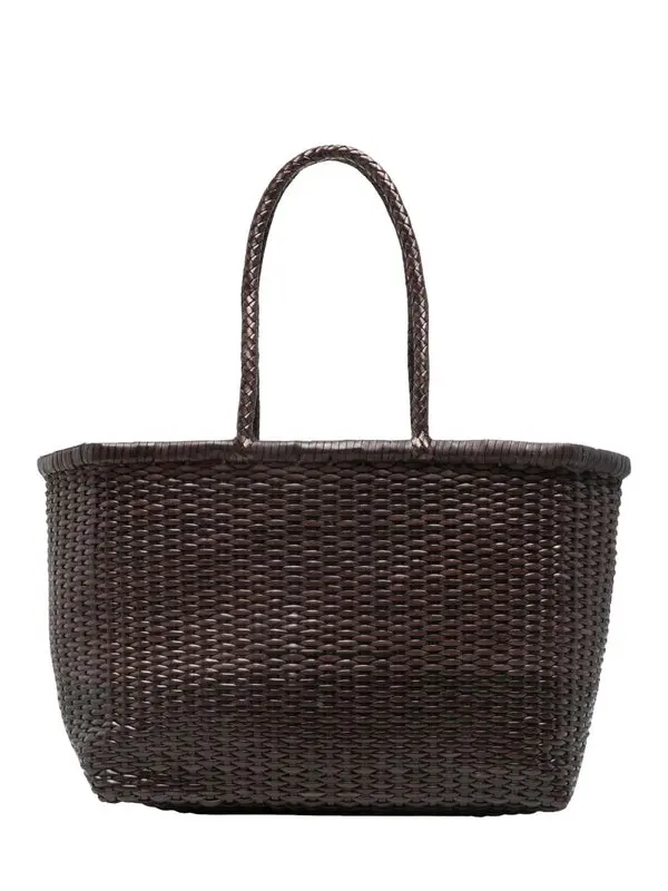 Dragon Diffusion Woven Shoulder Bag - Brown